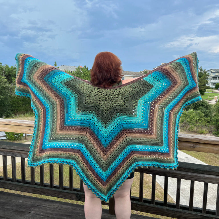 6-Day Star Shawl Crochet Pattern by Betty McKnit